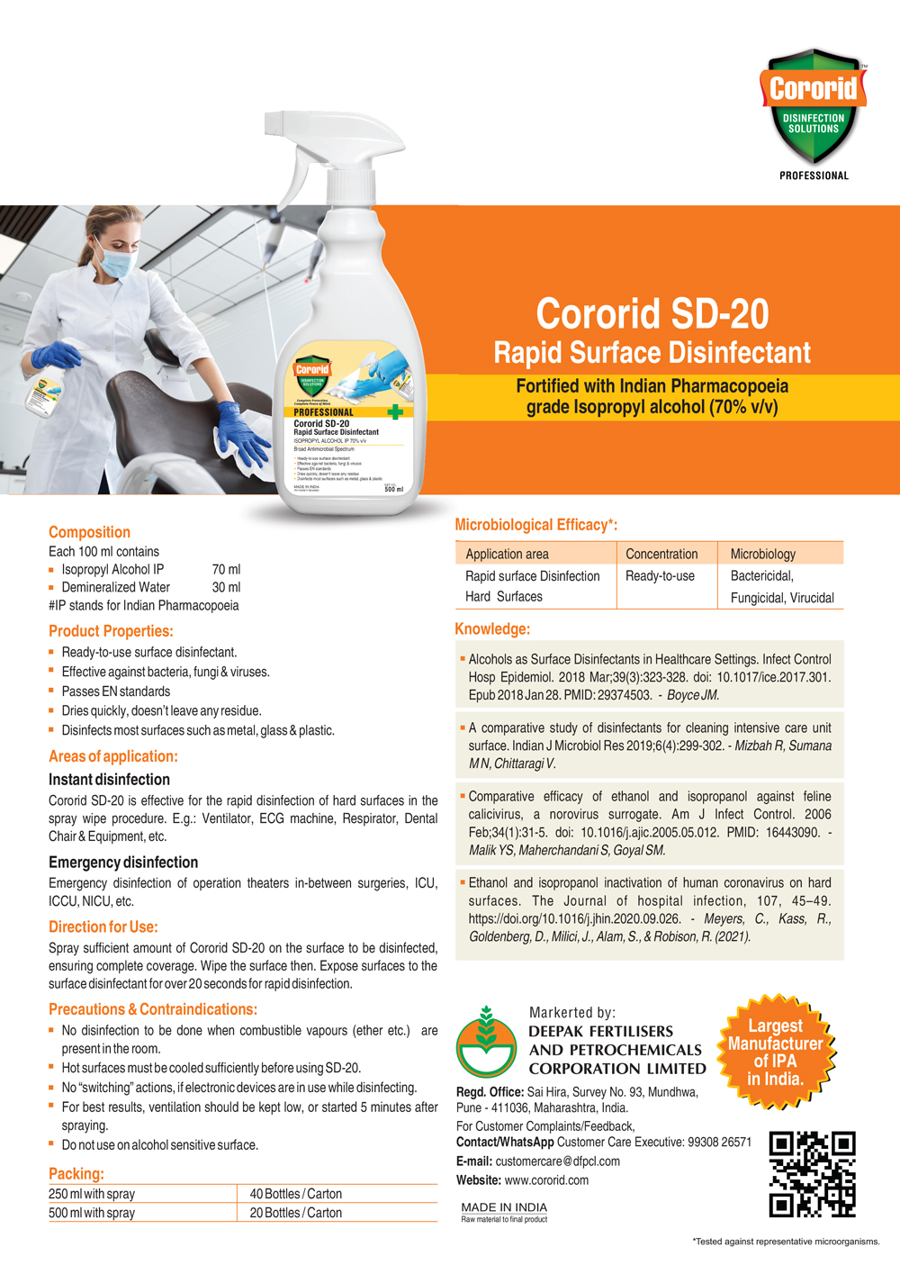 Rapid Surface Disinfectant SD-20 - Coroid