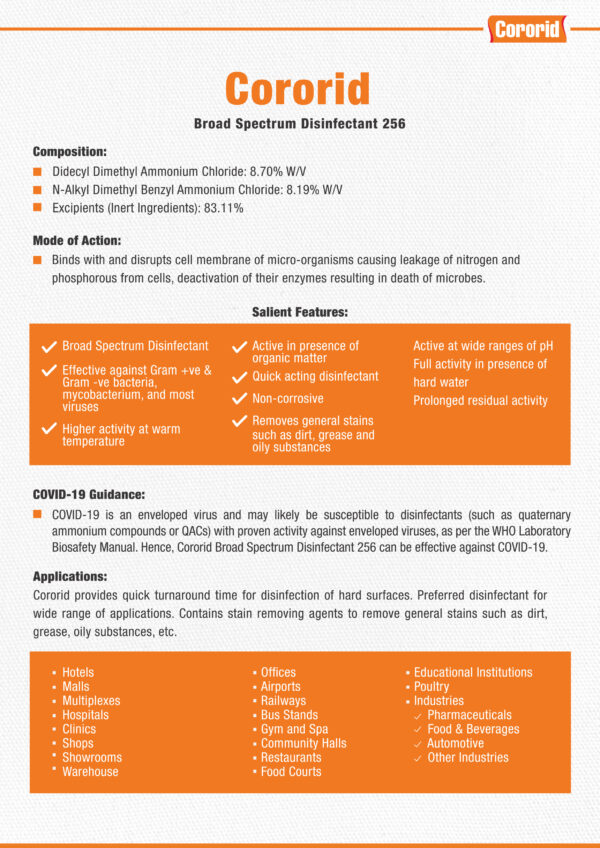 Best Broad Spectrum Disinfectant | Cororid